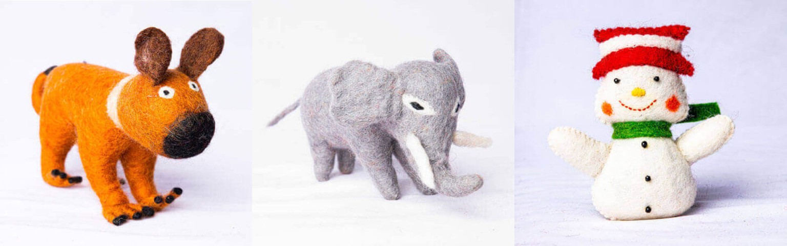 100% Wool Felt dolls | Handmade Felt doll in Nepal
